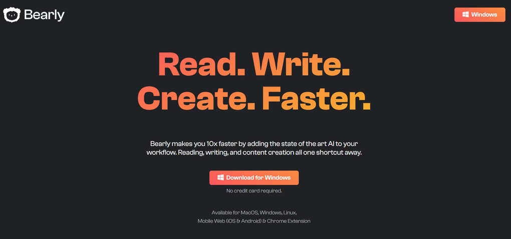 Bearly for AI Productivity: review, features & use cases